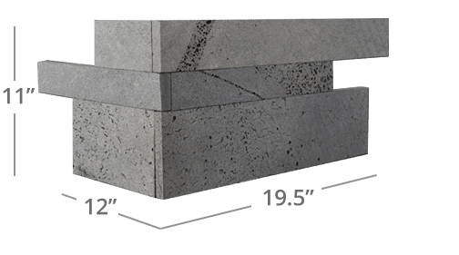 stone cladding dimensions
