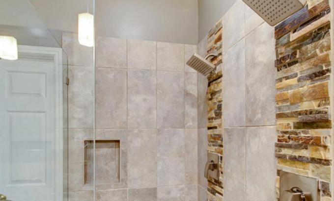 Stacked Stone Shower Walls | Natural Stone Panels for Showers