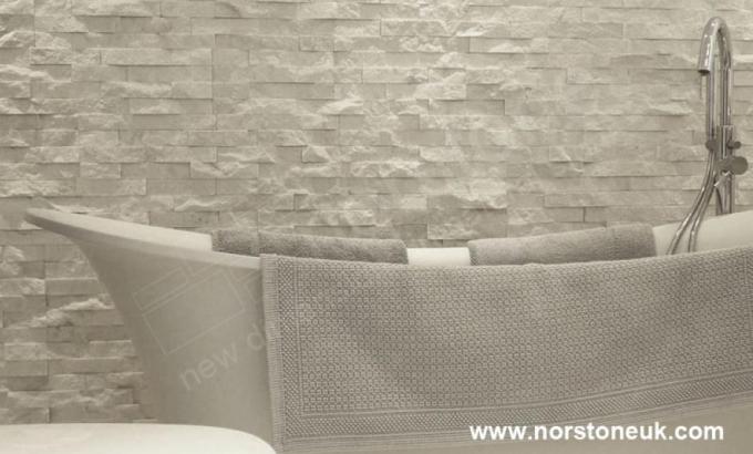 Stacked Stone Shower Walls | Natural Stone Panels for Showers